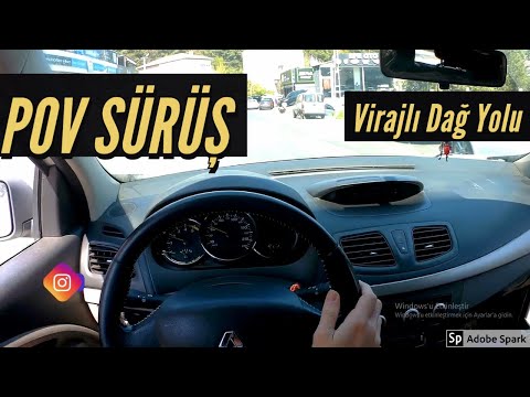 Renault Fluence  1.5 Dci 110 Edc Pov Sürüş | Virajlı Dağ Yollarında Gezinti
