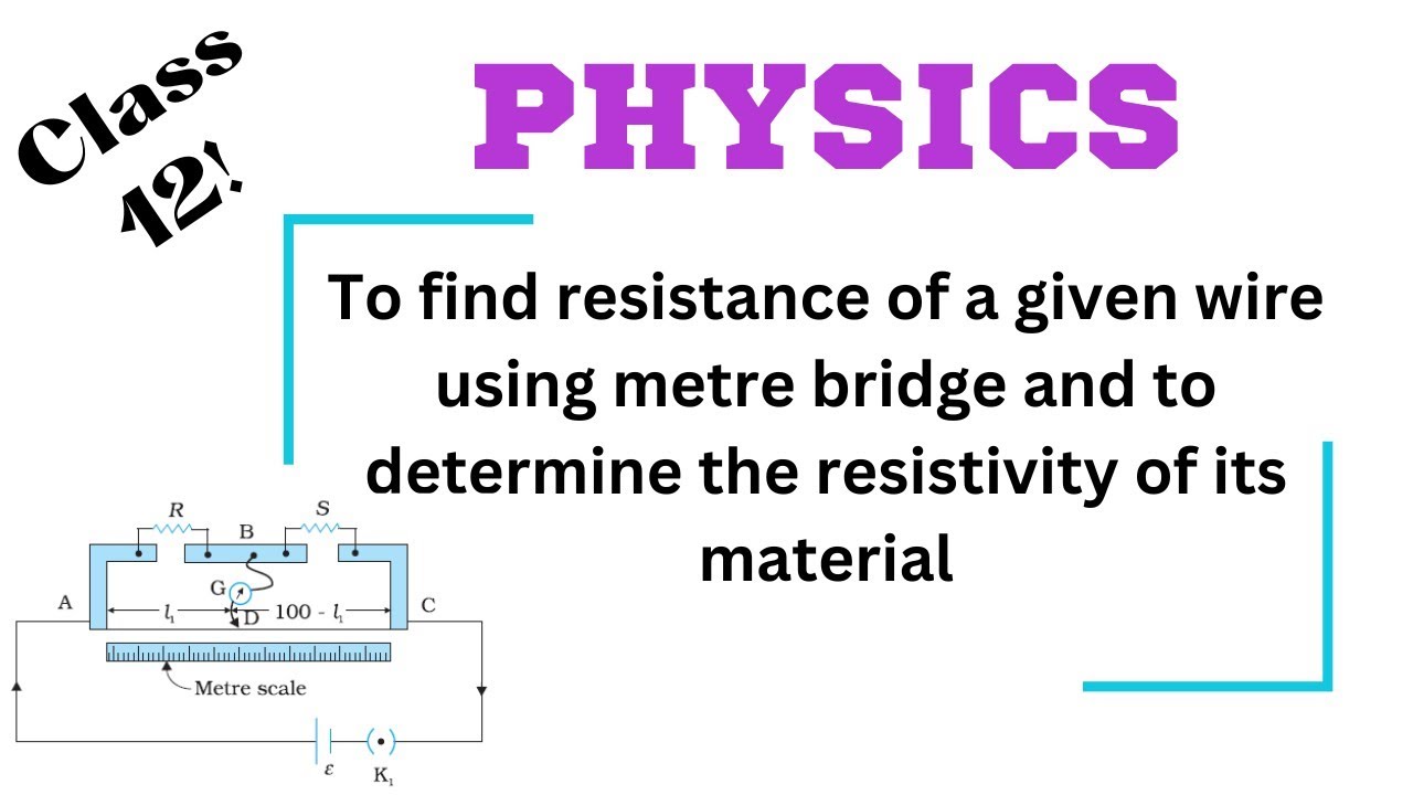 To find resistance of a given wire using metre bridge || URContent ...