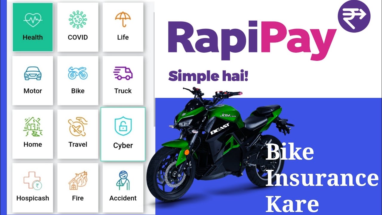 Rapi Pay | New Service Add Rapi Pay | Bike Insurance Kare Sabhi Ka ...