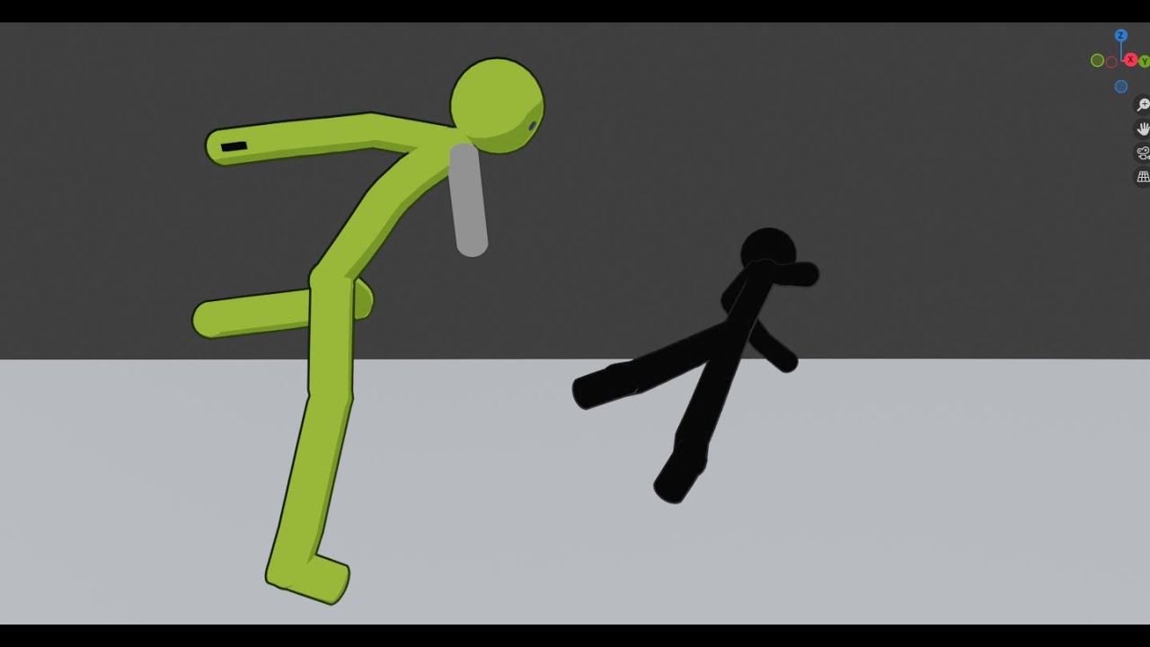 Animation Stream! Day 354 - 3d Stick animation - YouTube