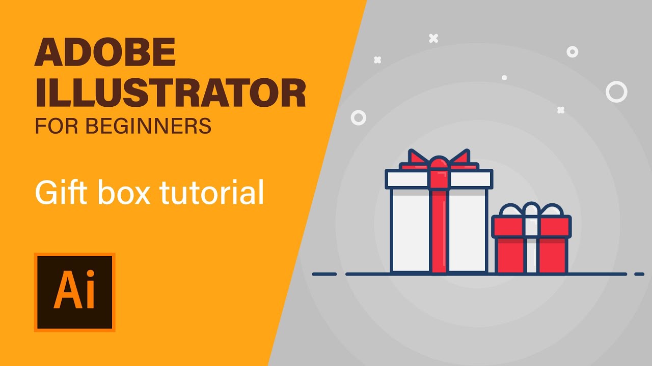 How to draw gift boxes | Adobe Illustrator tutorial | free download ...