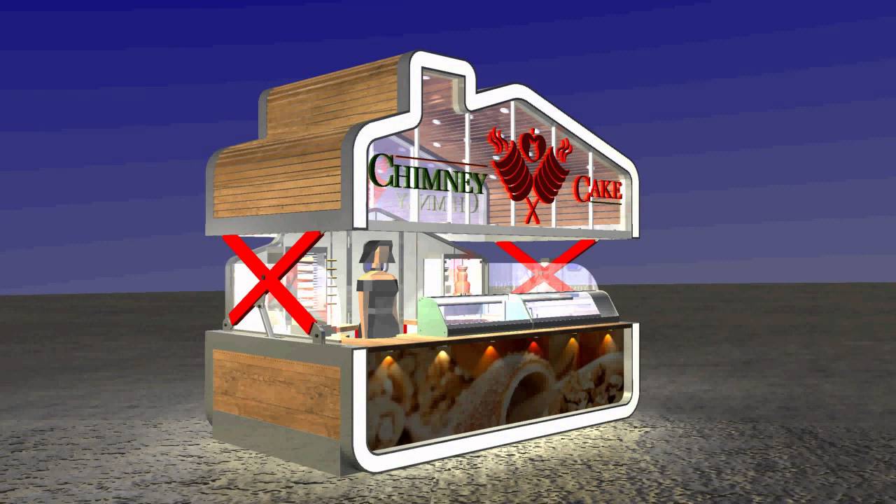 CHIMNEY CAKE MOBILE KIOSK DESIGN4. BY OTTOSTUDIO - YouTube