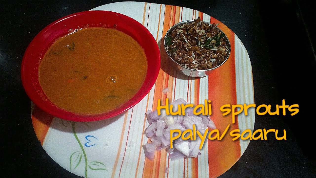 Traditional hurali sprouts palya/saaru - YouTube