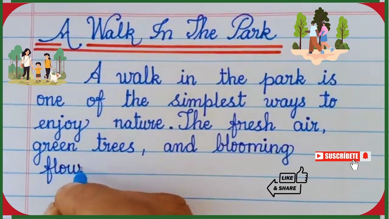 A Walk in a Park Essay Writing | Short Essay on Walk in a Park Essay ...