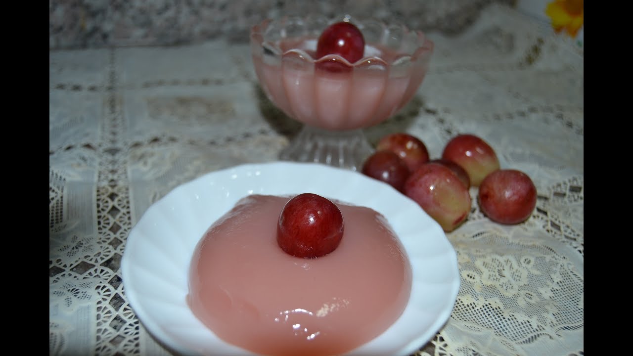 Easy Grape Pudding Recipe !!!! - YouTube