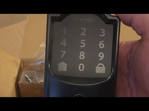 Schlage Encode unboxing and install - YouTube