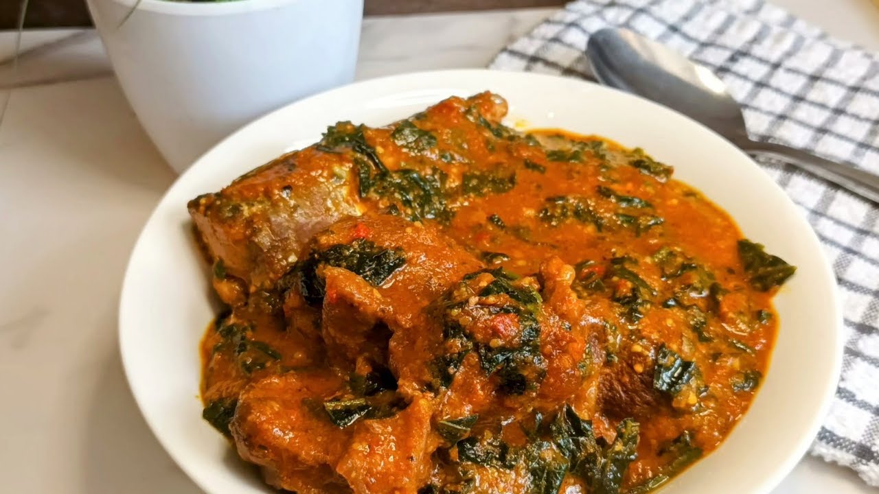 Simple Ogbono Soup Recipe | Nigerian Draw Soup Made Easy - YouTube