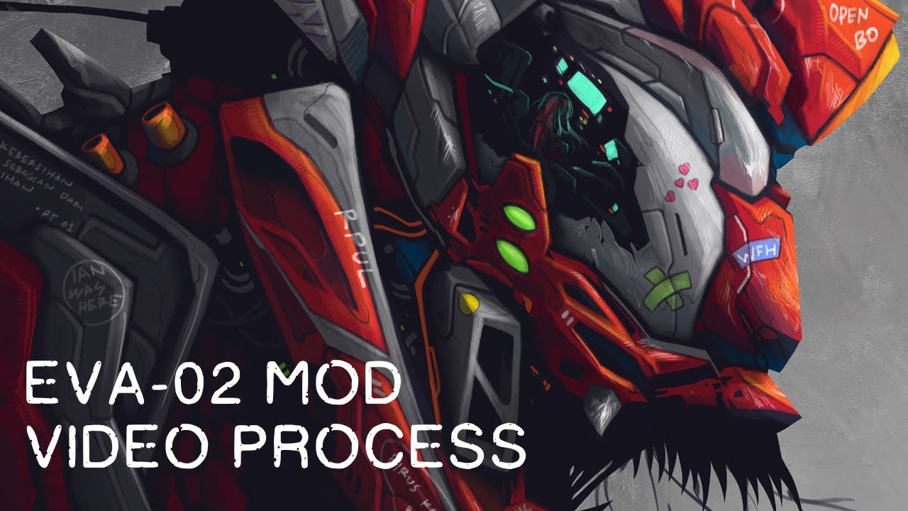 DIGITAL PAINTING - EVA-01 MOD - YouTube