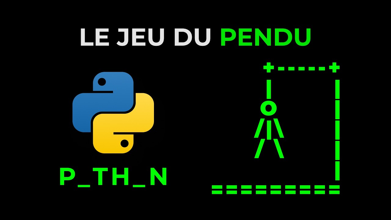 Le Jeu du Pendu en Python - Projets pour Débutants - YouTube