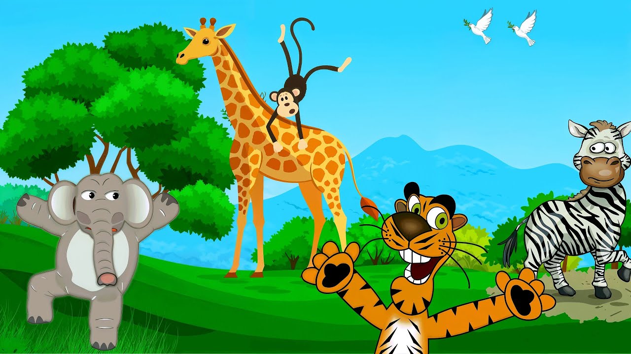 Jungle Jamboree | Animals Dance Party | Zoomaroo World - YouTube
