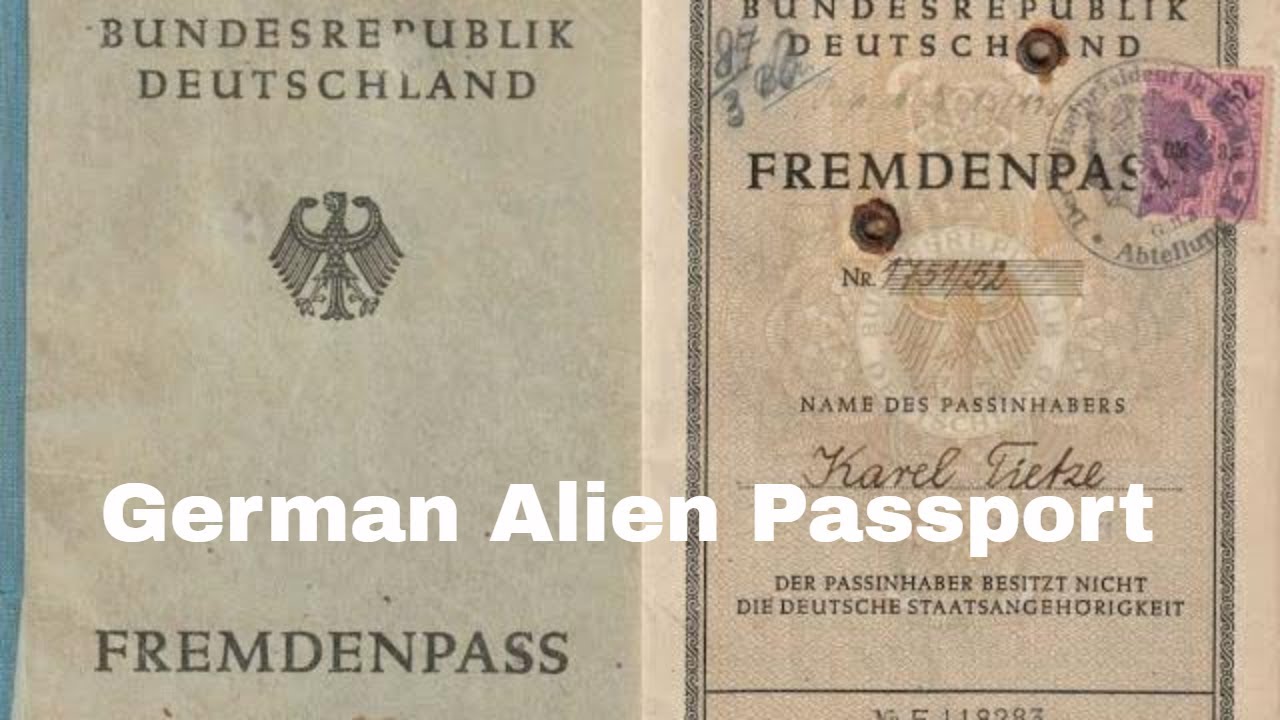 German Alien passport 1952, Berlin - Reisepass - history collector ...