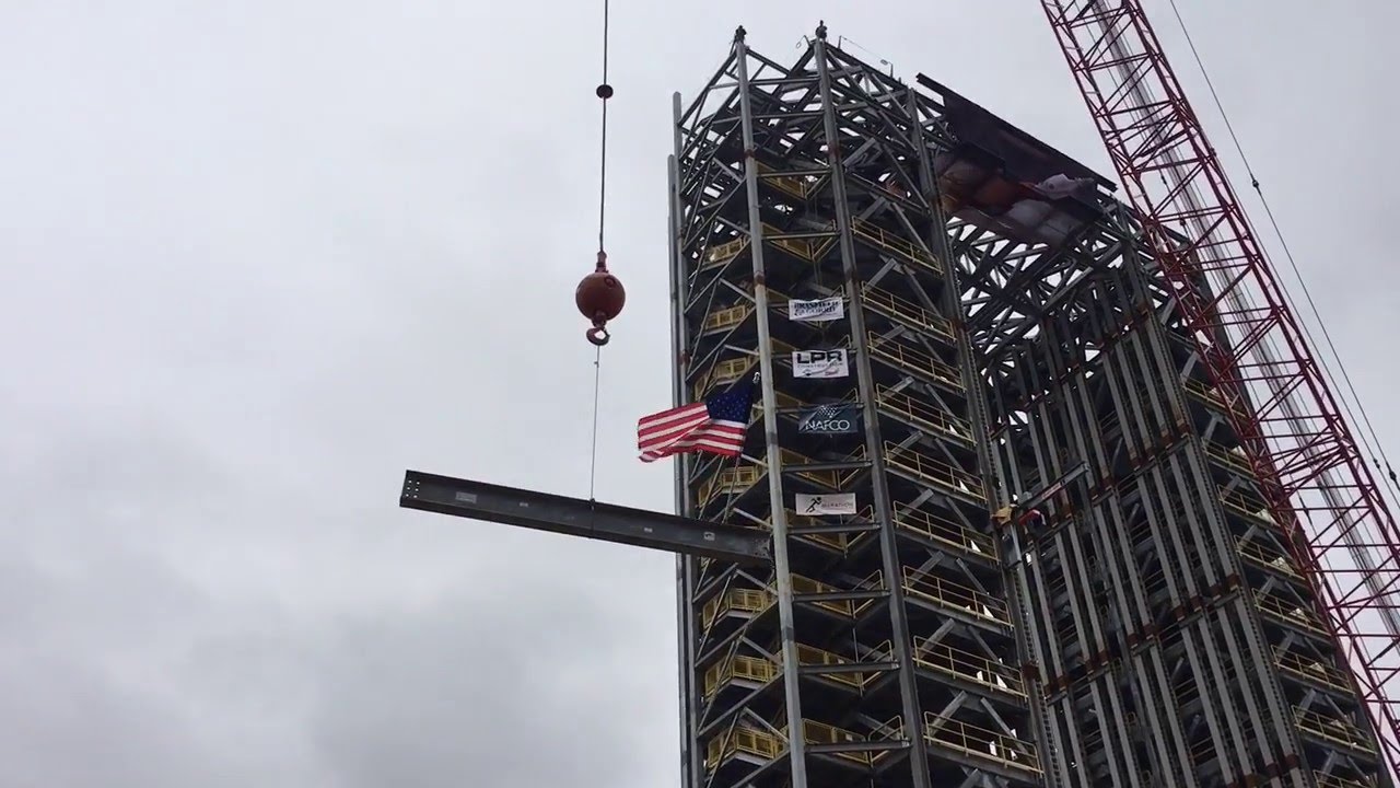 Topping out ceremony for SLS test stand at NASA's Marshall Space Flight ...