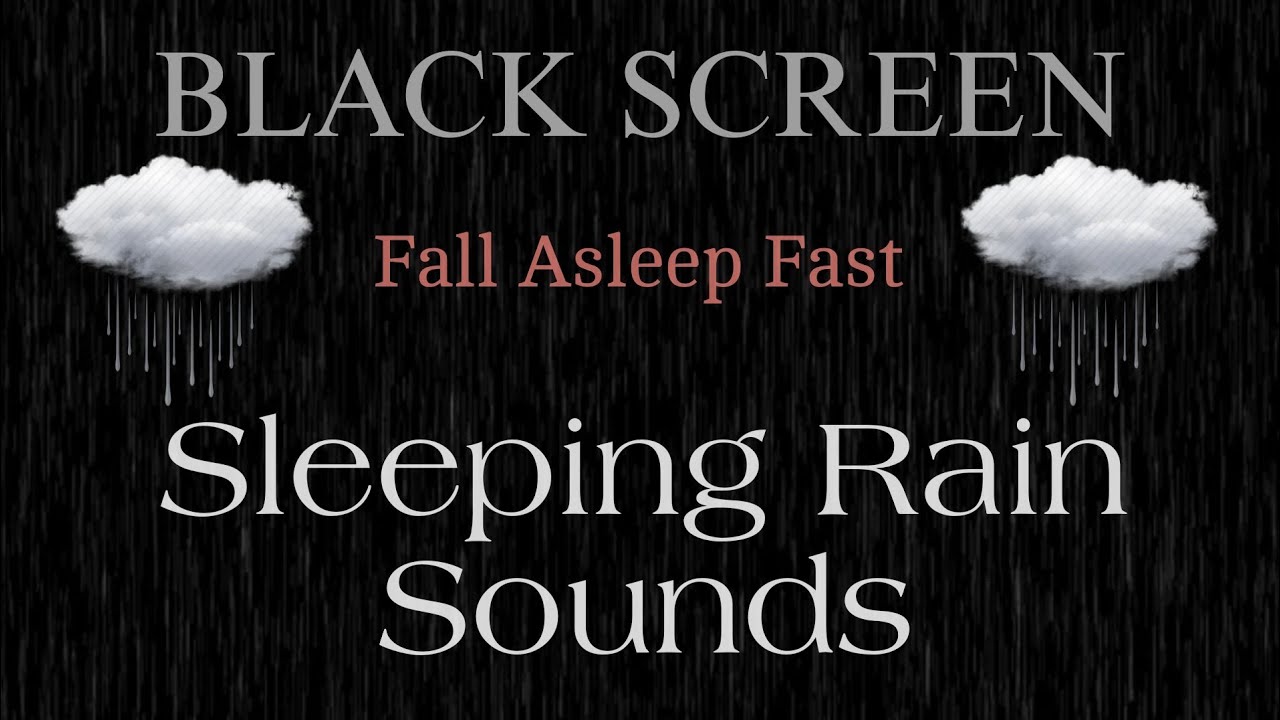 Rain Music for Sleep with BLACK SCREEN | Calming Deep Sleep with Rain ...