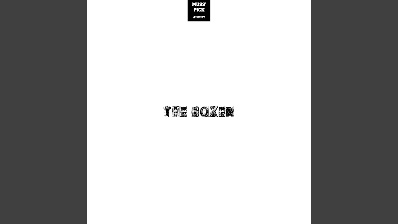 The Boxer (Feat. Woo Jay) - YouTube