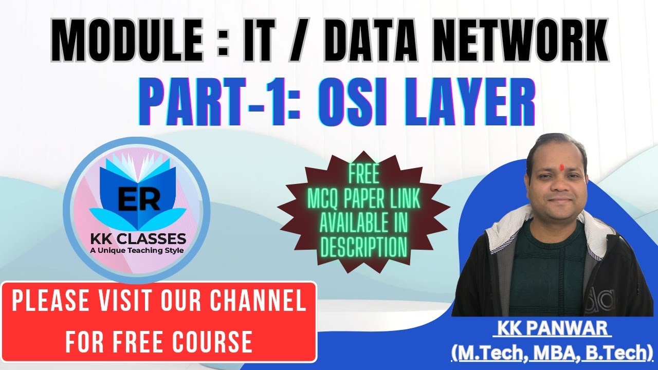 PART -1 OSI LAYER || MODULE (IT) || BSNL LDCE JTO(T) TO SDE(T)ll LICE SDE -AGM ll #BSNL #EXAM ...