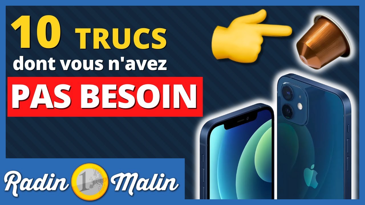 10 trucs chers et inutiles mais que vous achetez quand même - YouTube