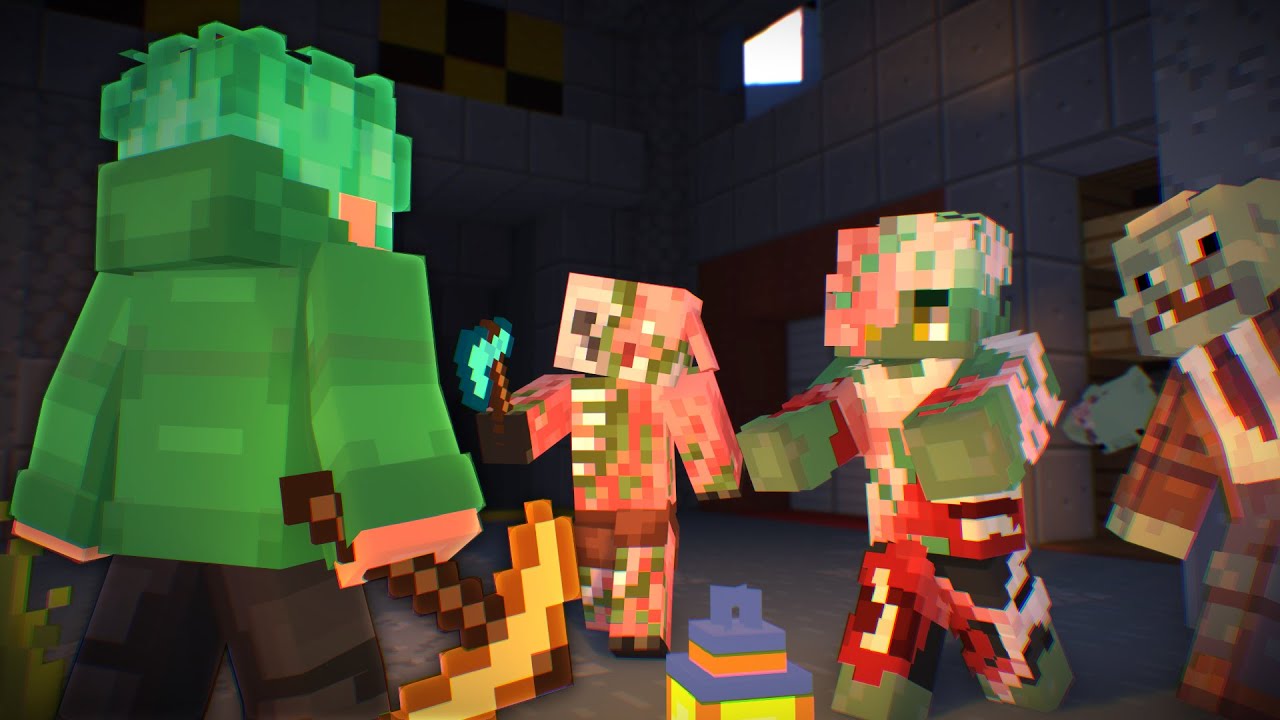 Minecraft Zombies! (& other Hypixel Minigames) - YouTube