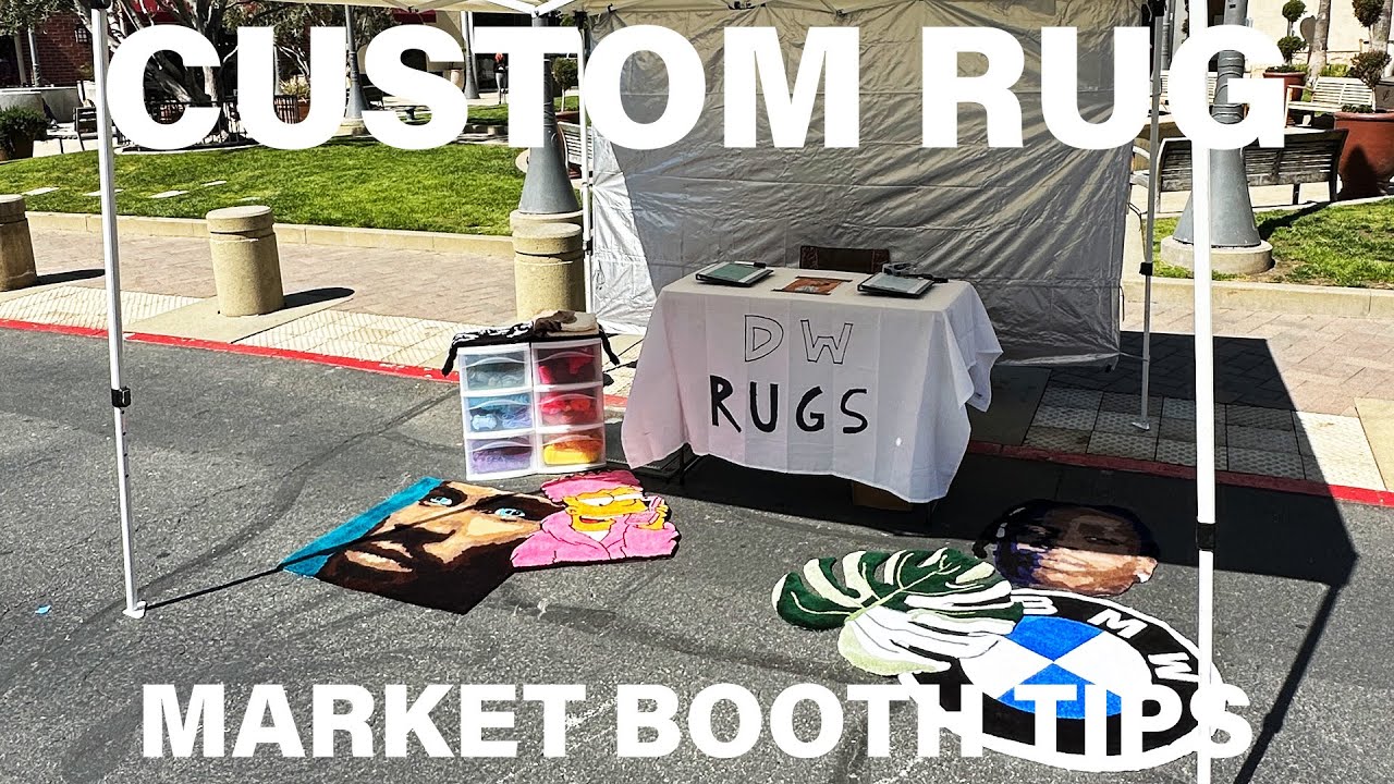 Custom Rug Market Booth Tips! (Flea Market, Swap Meet, etc.) - YouTube