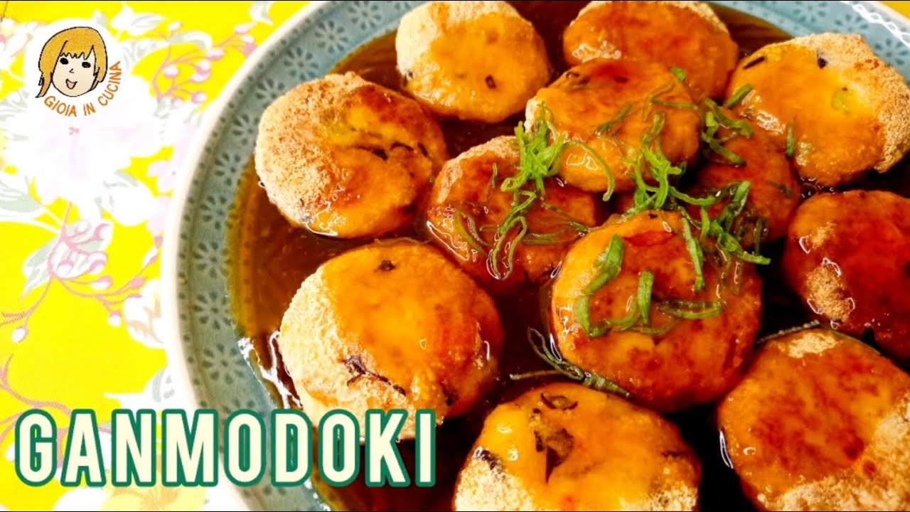 GANMODOKI (Frittelle di TOFU/ Fried TOFU Patties) - YouTube