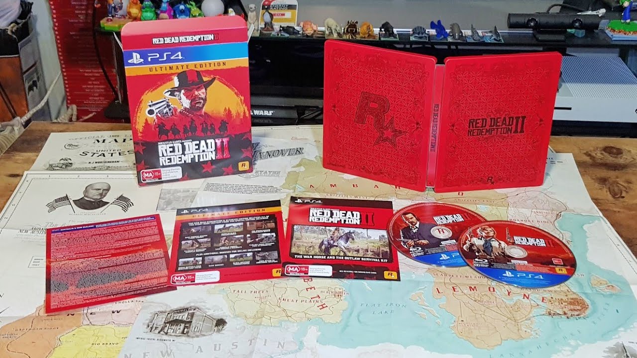 Unboxing: Red Dead Redemption II - Ultimate Edition - PS4 - YouTube