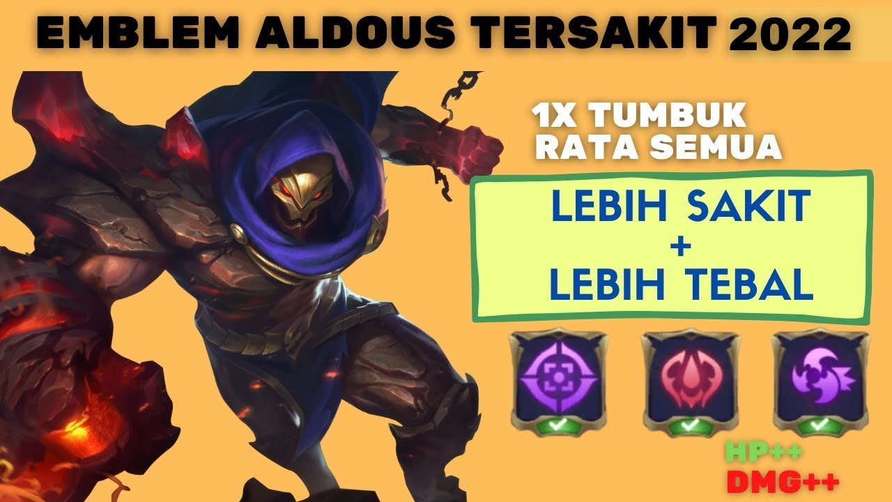 CARA SETTING EMBLEM ALDOUS TERSAKIT 2022 DI MOBILE LEGENDS, HERO ...