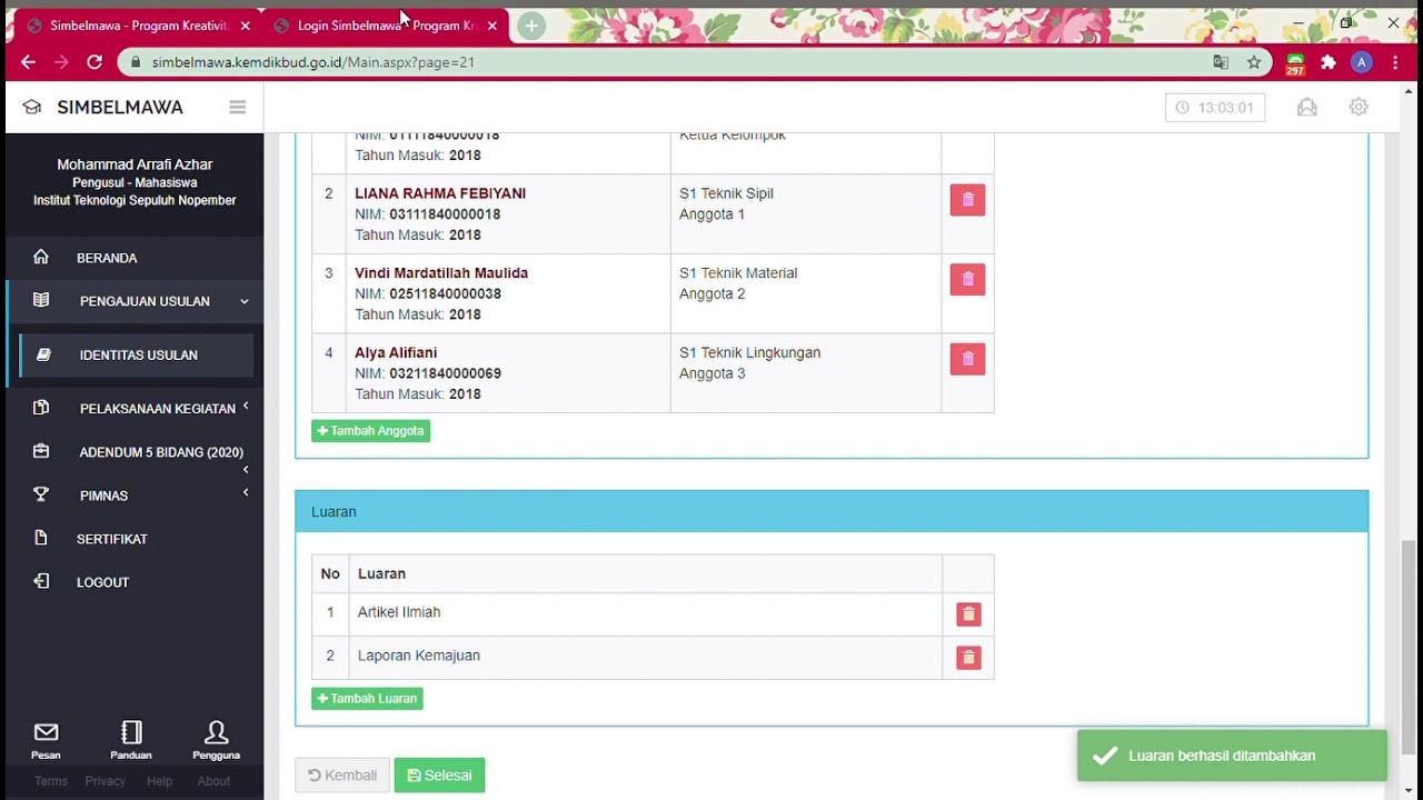 Tutorial Penguploadan Proposal di SIMBELMAWA - YouTube