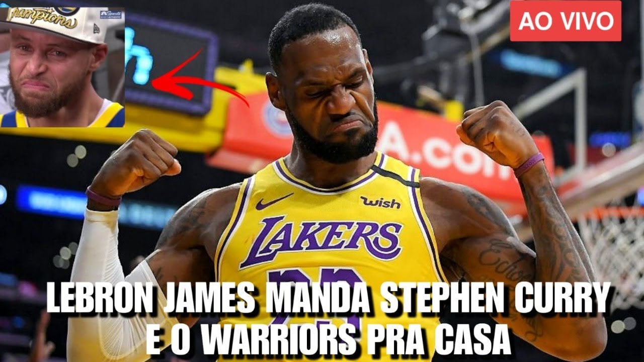 LEBRON JAMES manda STEPHEN CURRY e WARRIORS pra casa 😱🏀 LAKERS vai pra ...