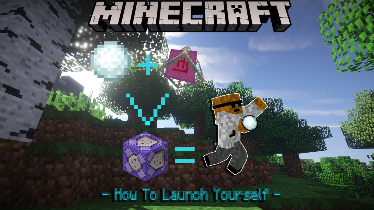 How to launch yourself in Minecraft Bedrock! - YouTube