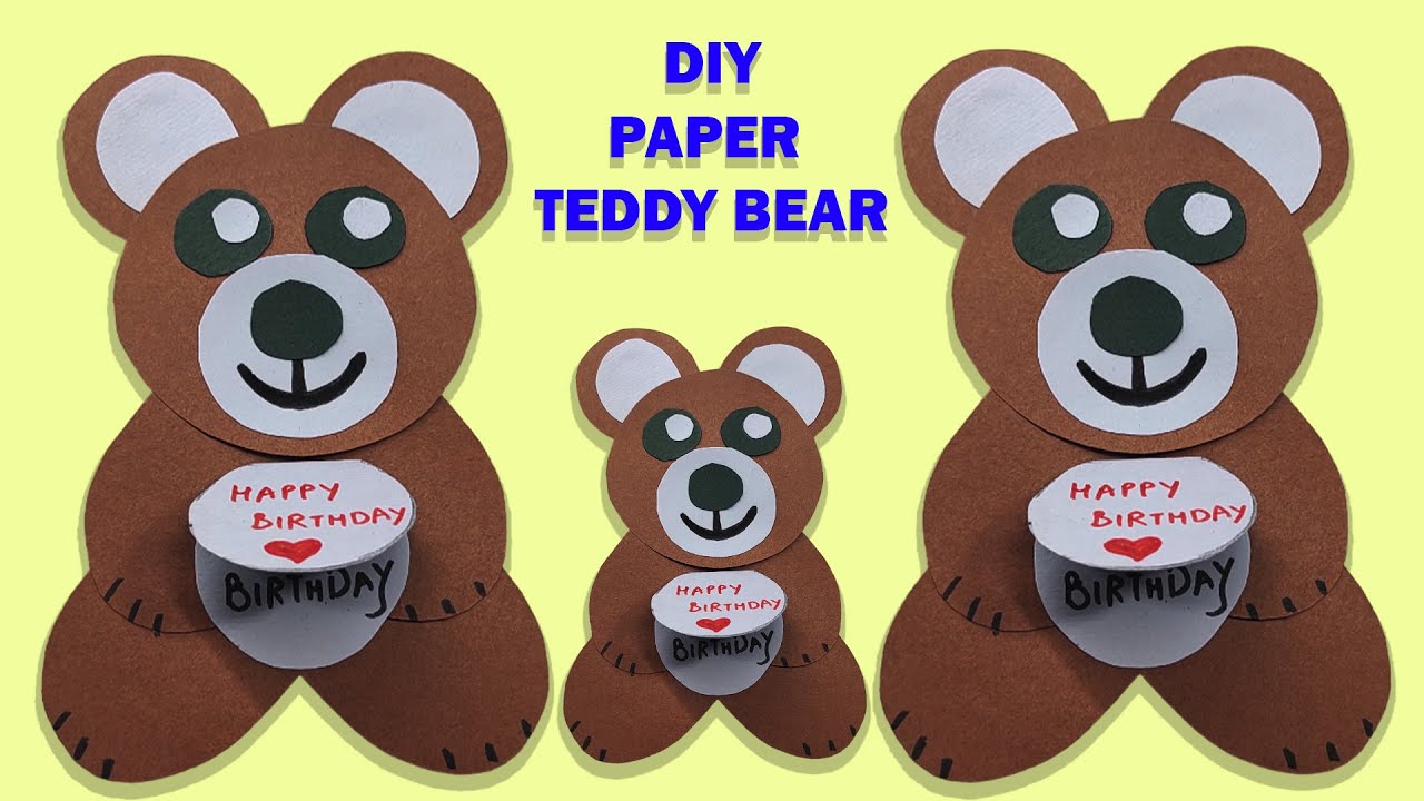 ORIGAMI PAPER TEDDY BEAR | How to Make Paper Cute Teddy Bear | Paper ...