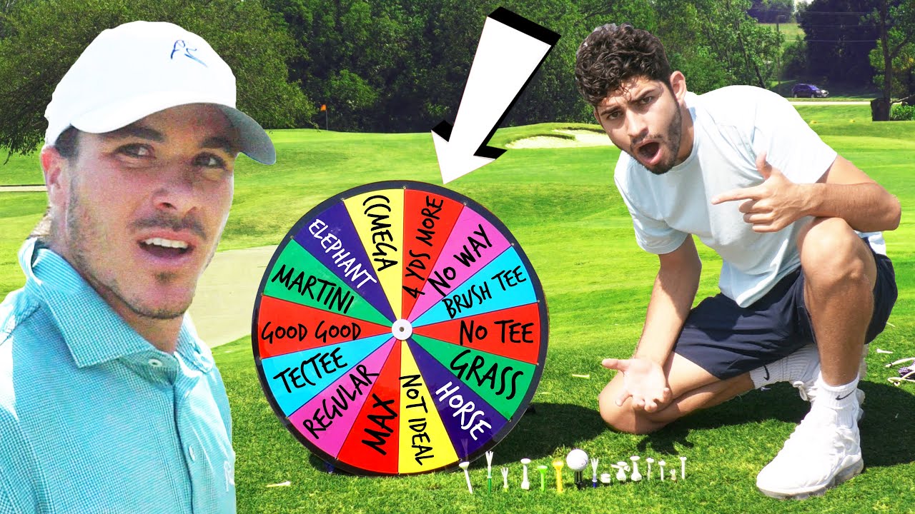 Random ILLEGAL Golf Tee Challenge | Wheel Of Not Ideal - YouTube