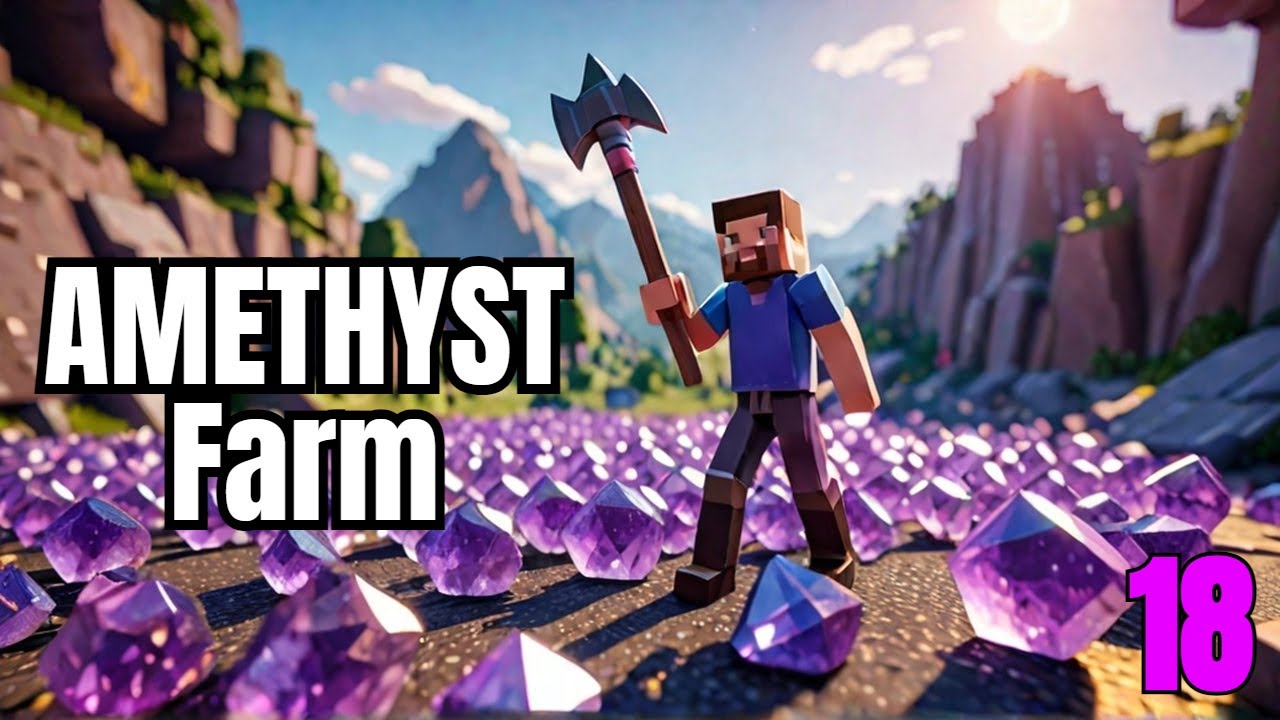 I build an Amethyst Farm in Minecraft - YouTube