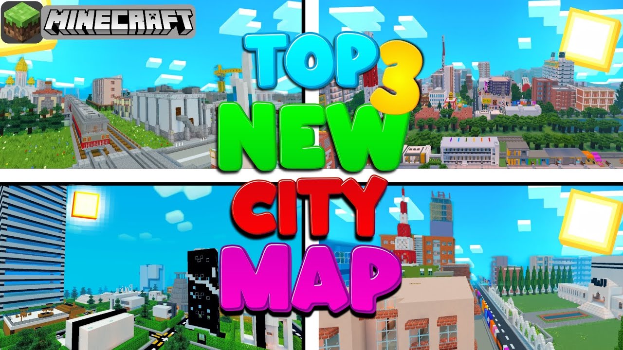 Top 3 New Big City Maps For Minecraft PE 💥🤯 || King Gamer 77 - YouTube