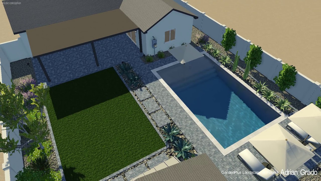 Adrian Grado - Phoenix, AZ. - Pool & Landscape Design - YouTube