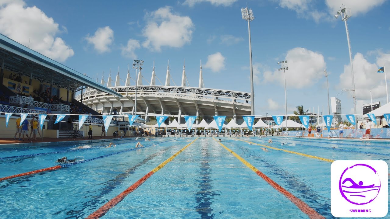 Young swimmers dominate the pool at Bahamas 2017 - YouTube