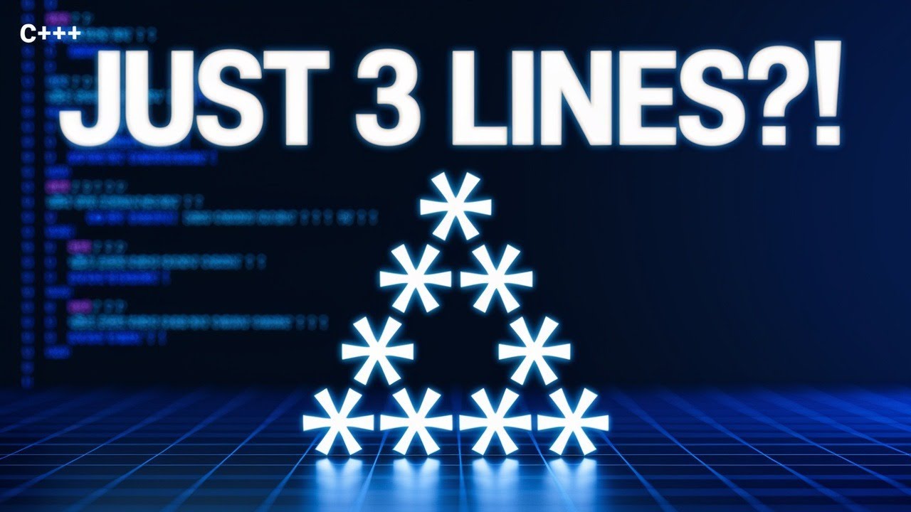 "C++ Tutorial for Beginners: Make a Triangle in Just 3 Lines! 🚀" - YouTube