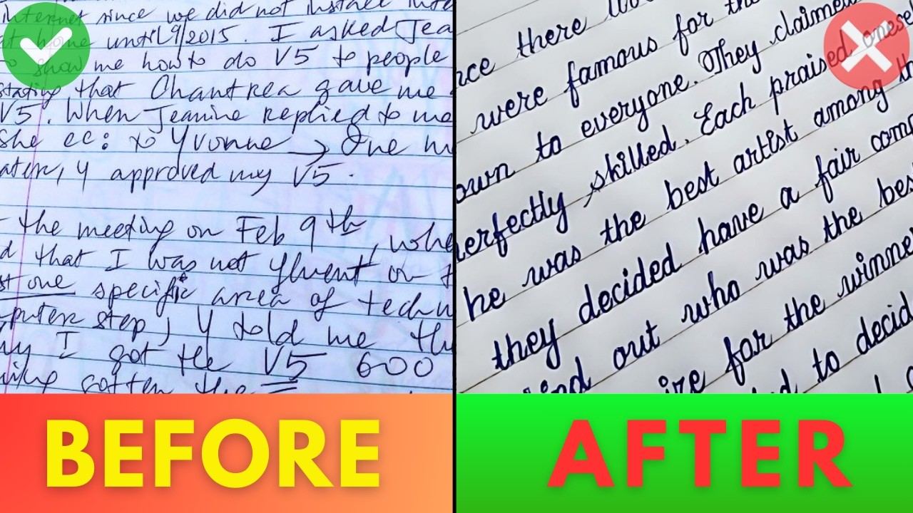 IMPROVE Your Handwriting in just 30 Days with These Pro Tips | 6 Easy ...