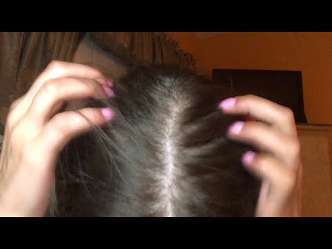 Scratching my scalp & hair play 1 minute ASMR - YouTube