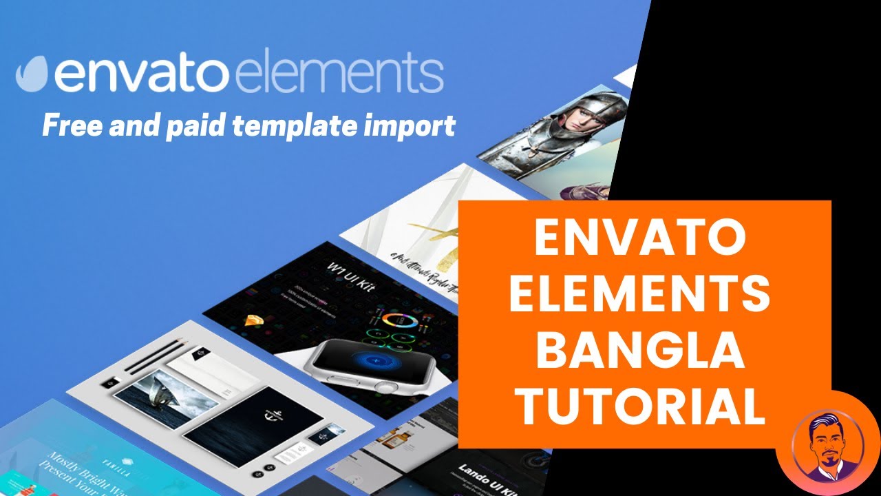 Envato elements bangla tutorial | Free & paid template import | Envato elements template ...