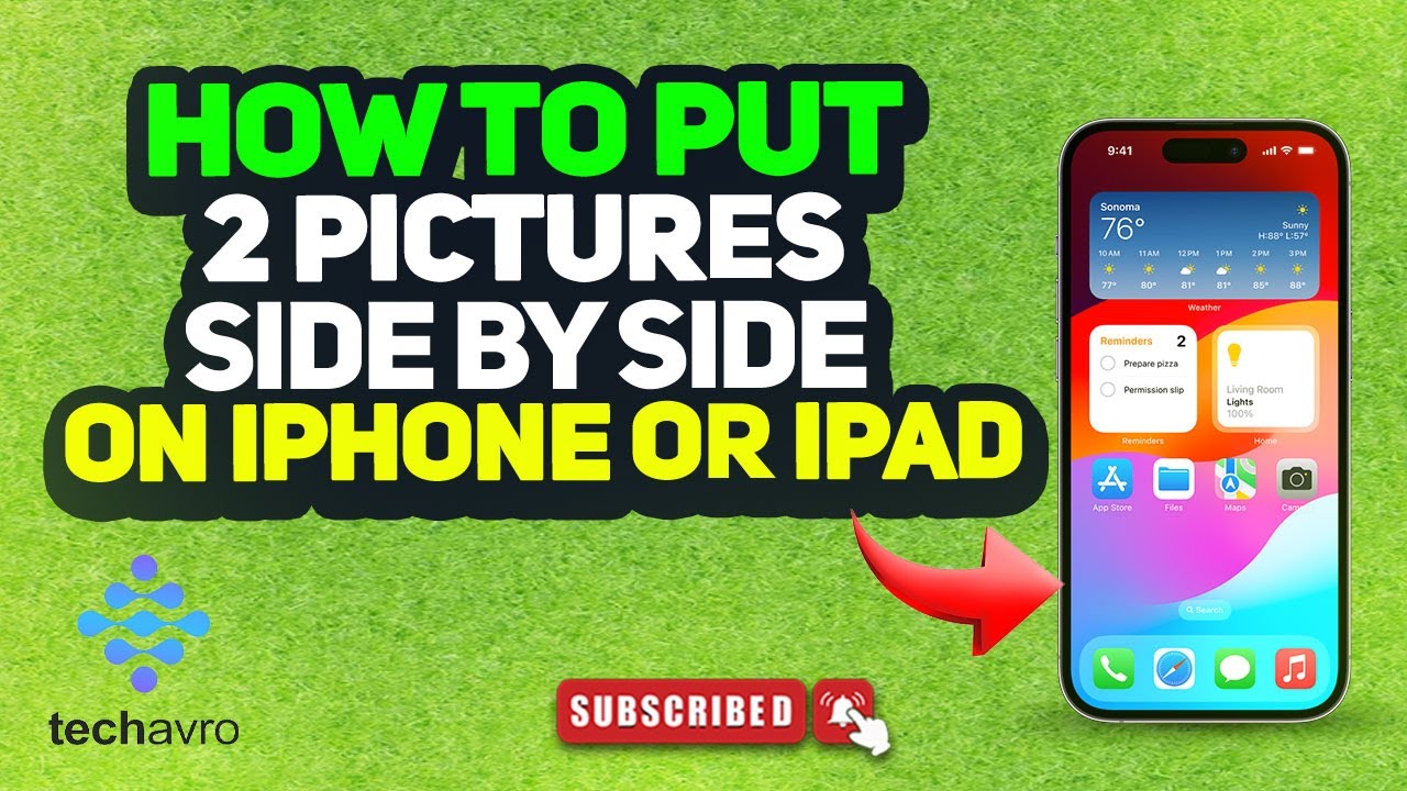How to put 2 pictures side by side on iPhone or iPad 2025 - YouTube