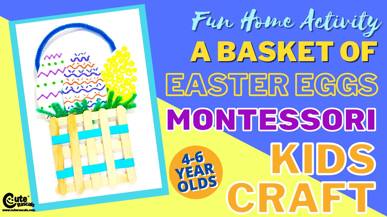 Easy Easter Egg Basket | Easter Crafts for Kids - YouTube