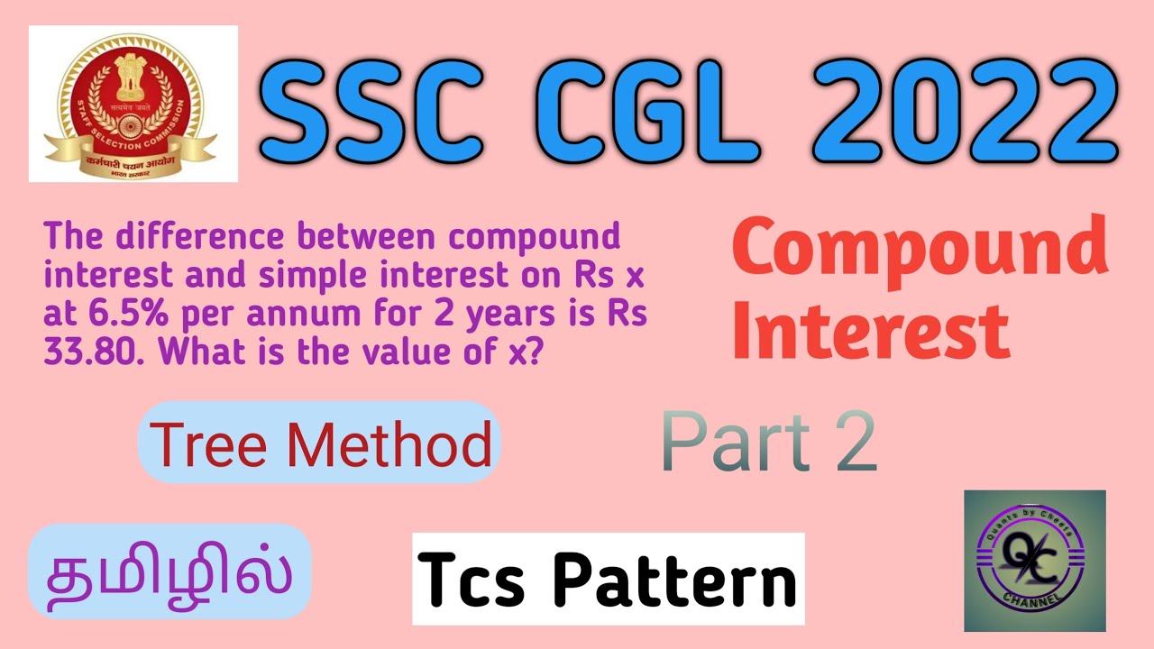 Compound Interest - ( Smart Approach ) - Part 2 in Tamil. - YouTube