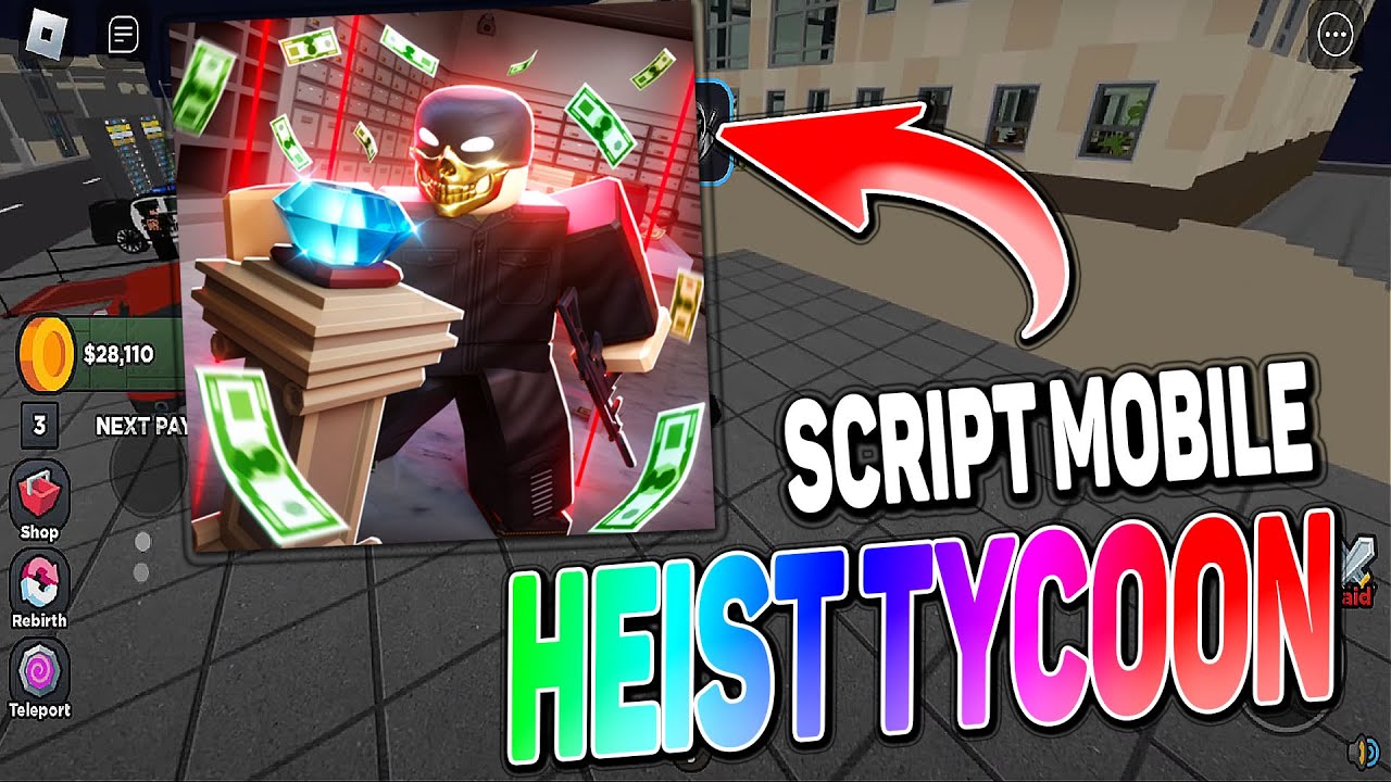 Heist Tycoon script mobile – (Fast autofarm coins / money) - YouTube