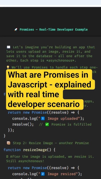 promises in javascript|promises in js|#javascript #javascripttutorial - YouTube