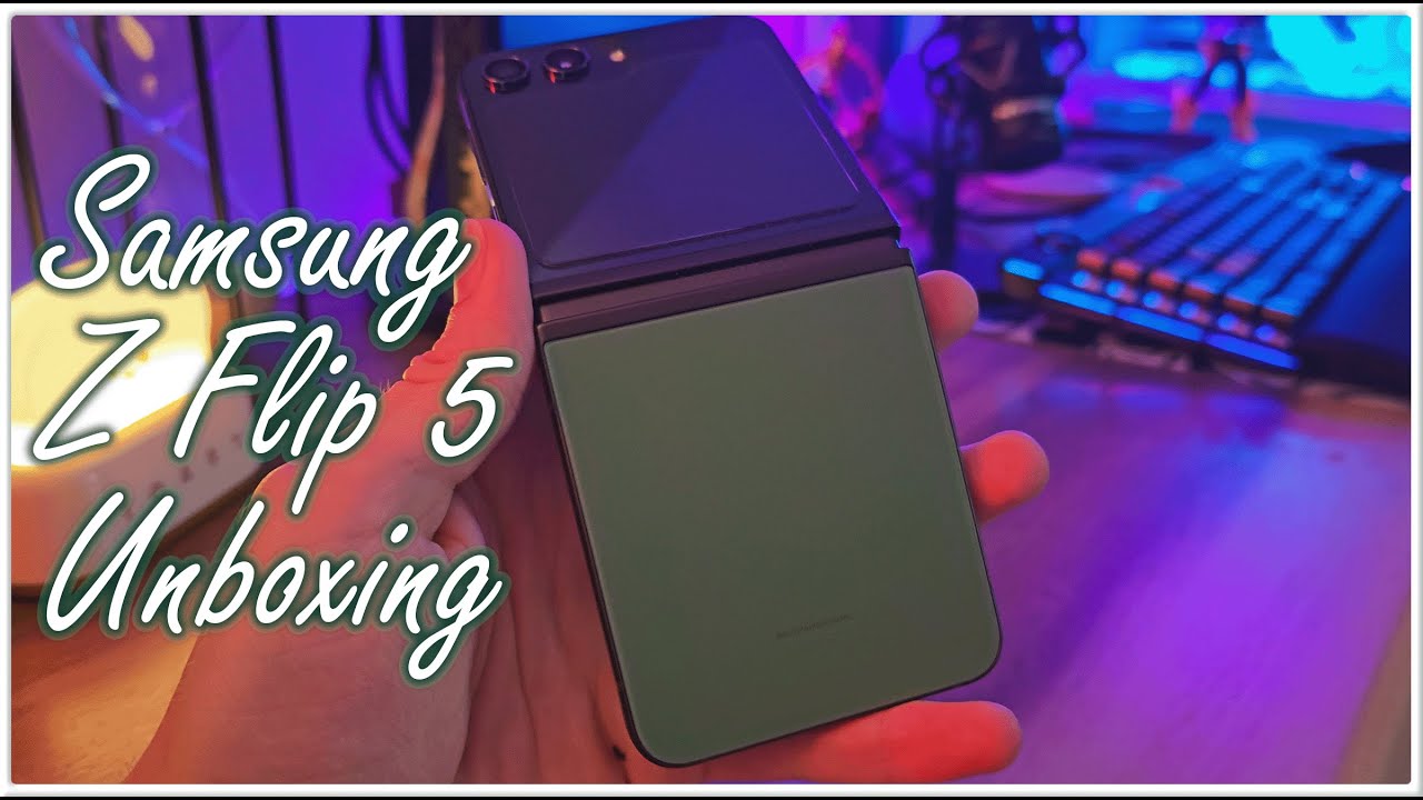 Relaxing Z Flip 5 Unboxing | Samsung Exclusive Green - YouTube