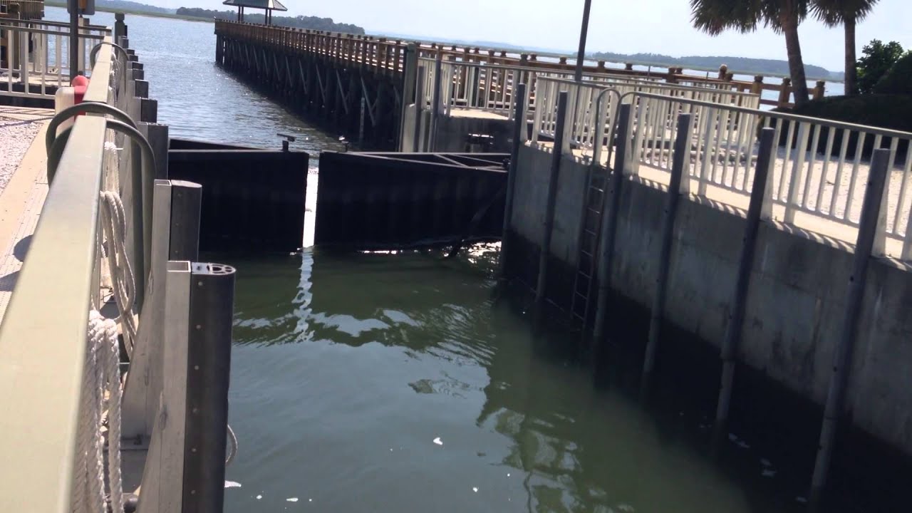Marina Lock Bluffton SC South Carolina - YouTube
