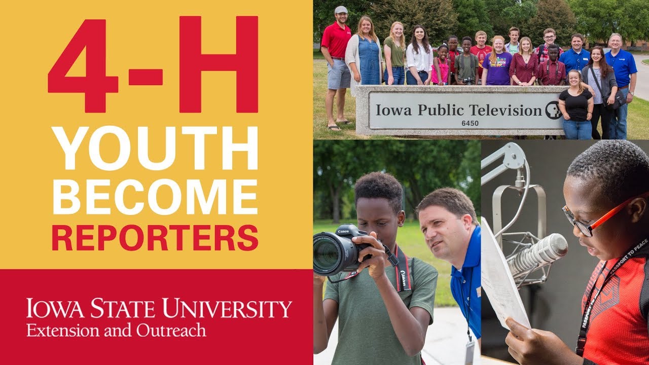 Iowa 4-H Youth Become Reporters - YouTube