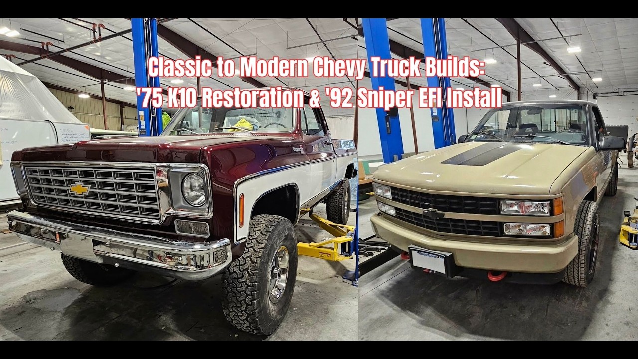 Classic to Modern Chevy Truck Builds: '75 K10 Restoration & '92 K1500 ...