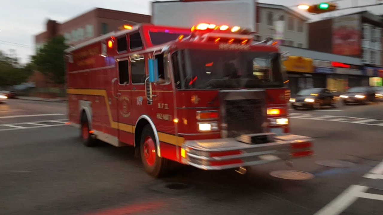 Newark NJ Fire Department HAZMAT 1 Responding 8-25-16 - YouTube