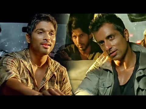 अल्लू अर्जुन ने सोनू सूद से लिफ्ट मांगी | Dangerous Khiladi फिल्म का Best सीन
