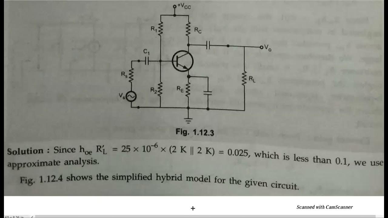 CE ANALYSIS USING H PARAMETER, APPROXIMATE ANALYSIS MODEL FOR CE, CB ...